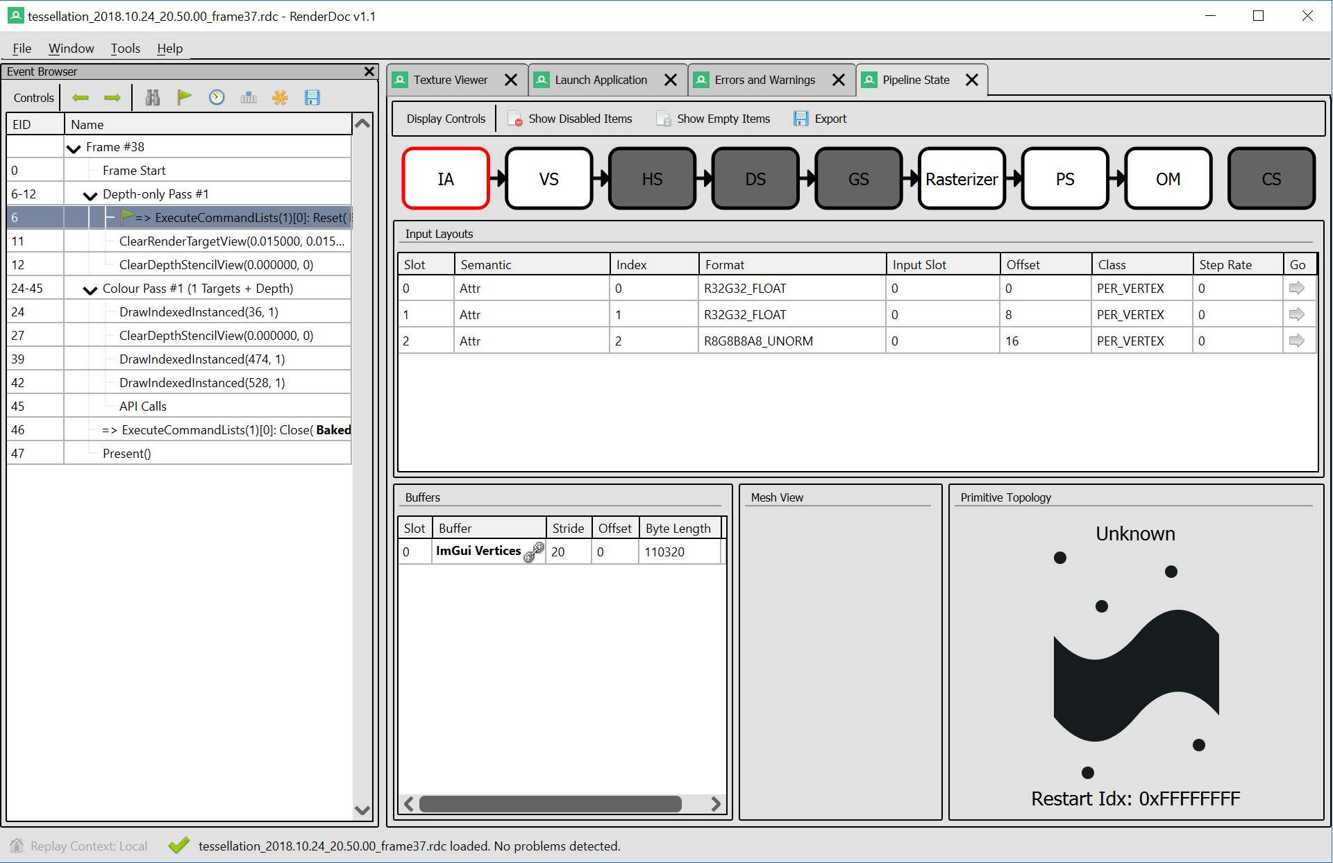 Dark theme - Disabled stages not colored in Pipeline State window · Issue #1141 · baldurk ...