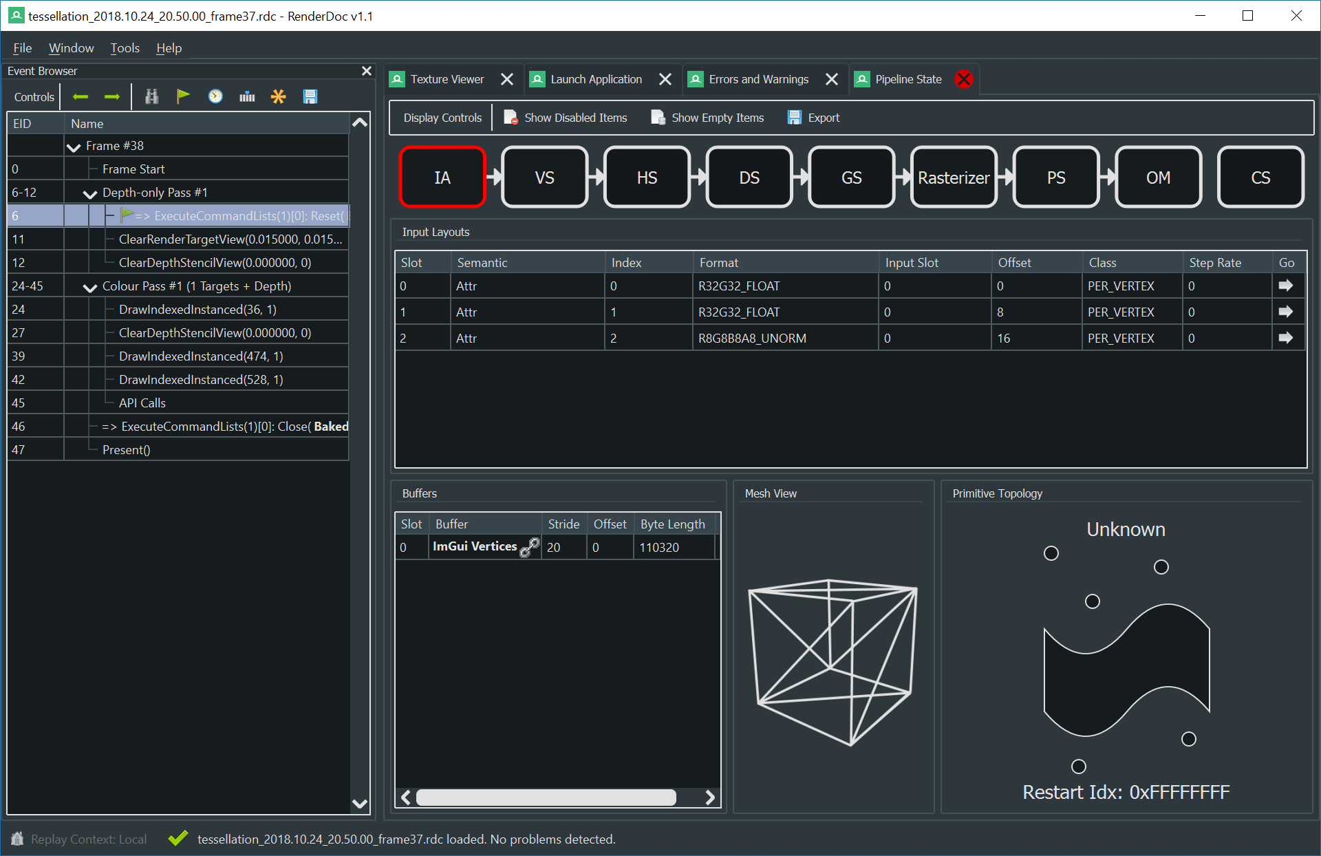 Dark theme - Disabled stages not colored in Pipeline State window · Issue #1141 · baldurk ...