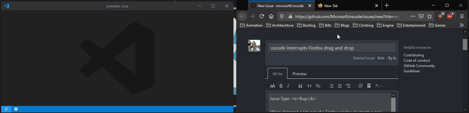 vscode interrupts Firefox drag and drop · Issue #93631 · microsoft ...