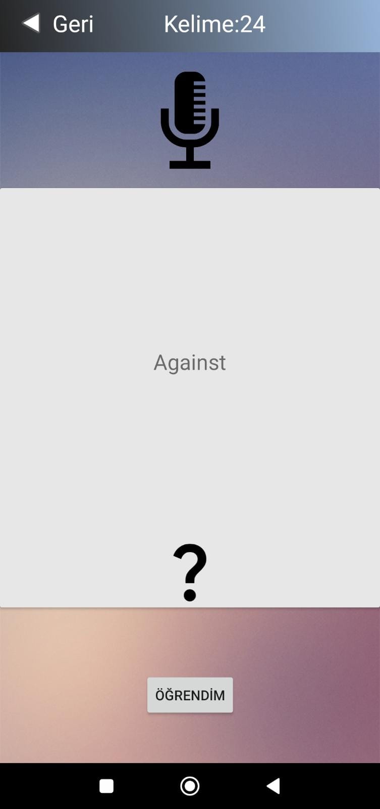 GitHub - faikahmet/TurkishWordApp: Turkish Word App