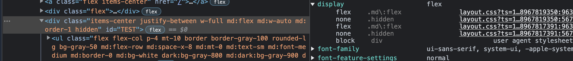 Why does not 'hidden' apply on my div? · tailwindlabs tailwindcss · Discussion #9885 · GitHub