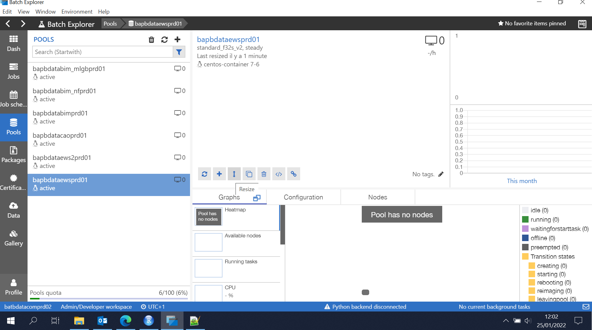 Batch explorer buttons not working anymore · Issue #2409 · Azure/BatchExplorer · GitHub