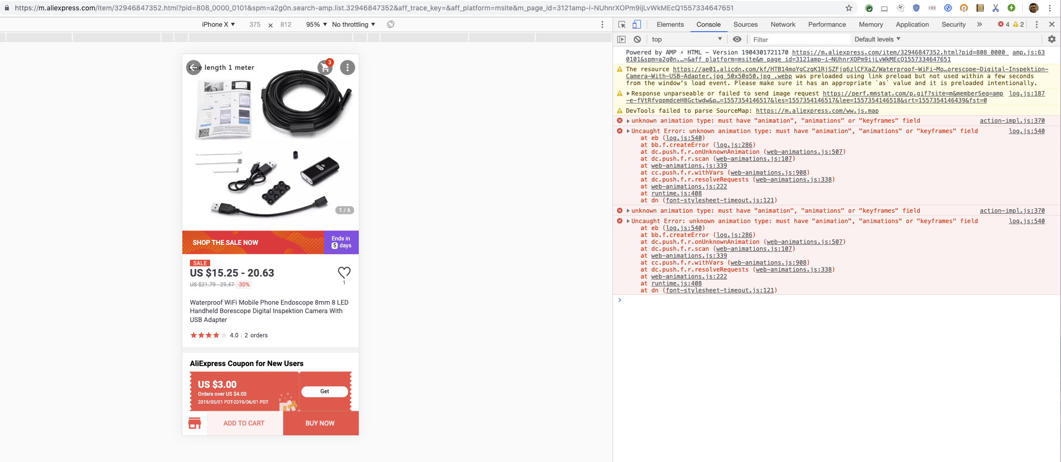 Uncaught Error: unknown animation type: must have "animation", "animations" or "keyframes" field ...