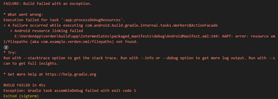 IllegalArgumentException: Couldn't find meta-data for provider with authority com.example.verden ...