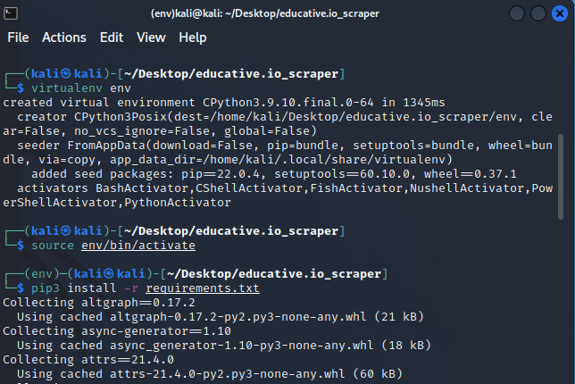 Error: Main Exception Message: unknown error: no chrome binary at educative.io_scraper/Chrome ...