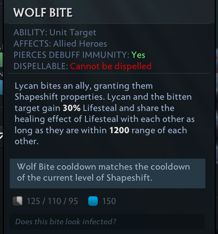 Lycan's Shapeshift and Wolf Bite cooldown's do not match · Issue #11068 ...