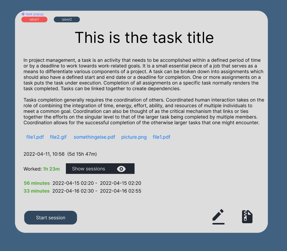 Task popup design · Issue #8 · MaurerKrisztian/TaskManager · GitHub