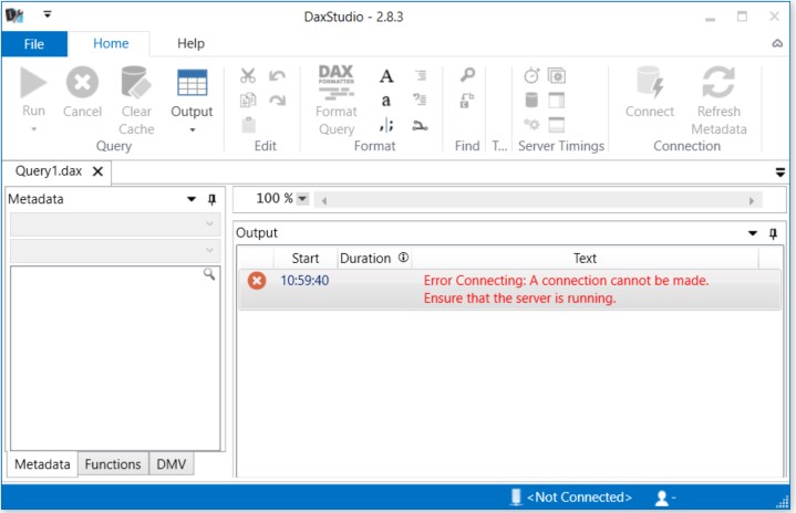 2.8.2 cannot connect to PBIX using Direct Query against Oracle database · Issue #164 · DaxStudio ...