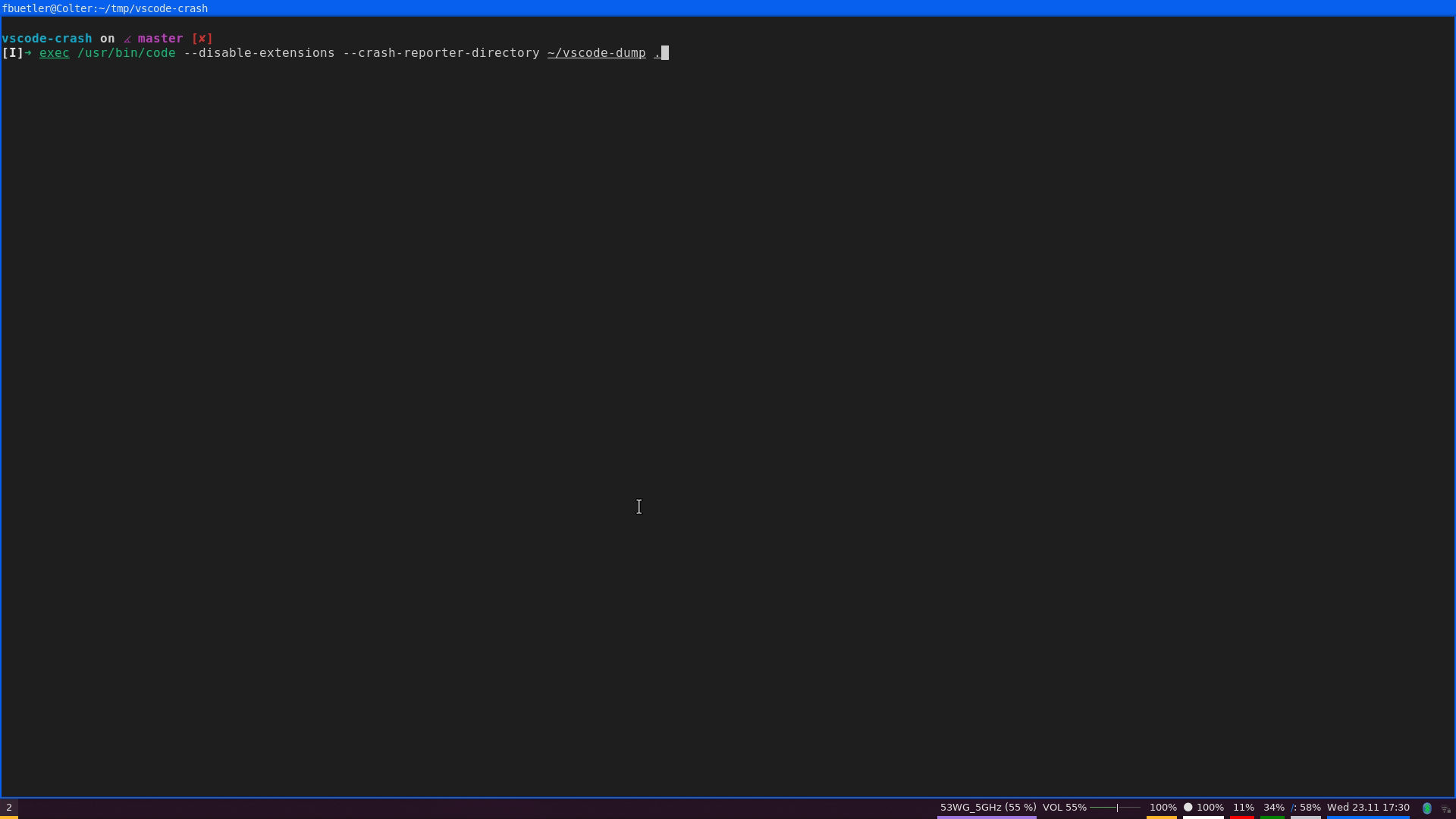 Vscode Crashes On Git Restore Action In The Source Control Menu · Issue 166469 · Microsoft