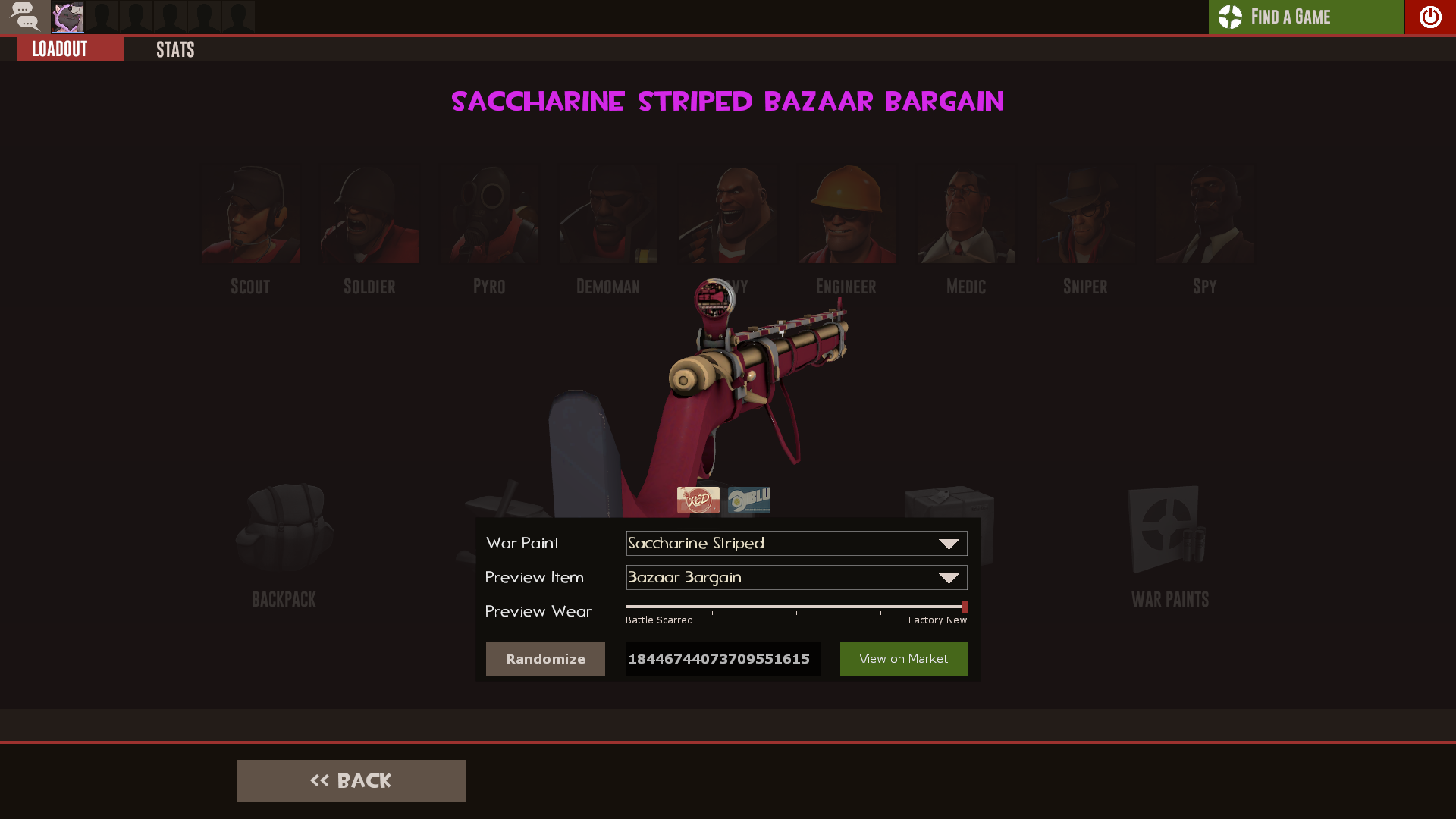 [TF2] Any War Paint with a material_override on the Bazaar Bargain ...