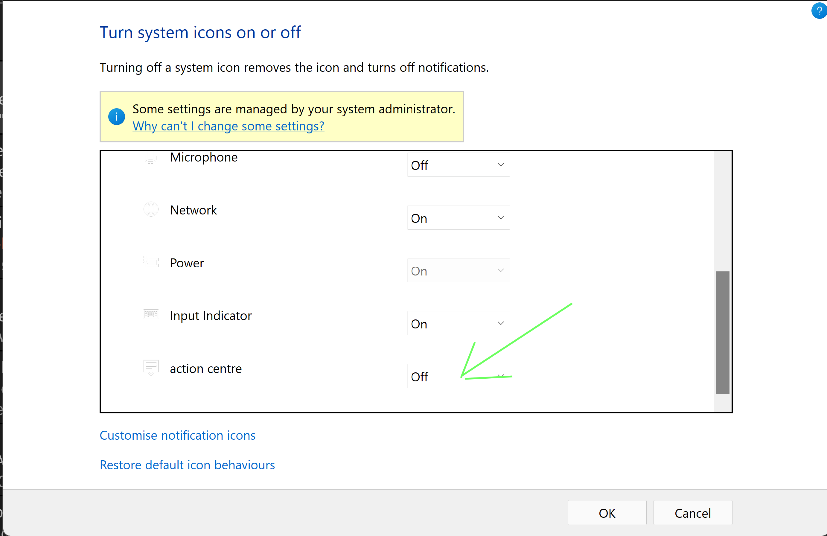 Windows 10 TaskBar - Notification/Action Center Icon Not Removable ...