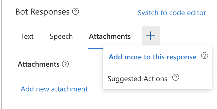 Bot response modality UI, detailed feedback · Issue #7085 · microsoft/BotFramework-Composer · GitHub