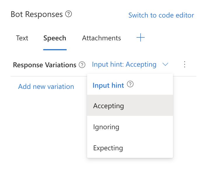 Bot response modality UI, detailed feedback · Issue #7085 · microsoft/BotFramework-Composer · GitHub