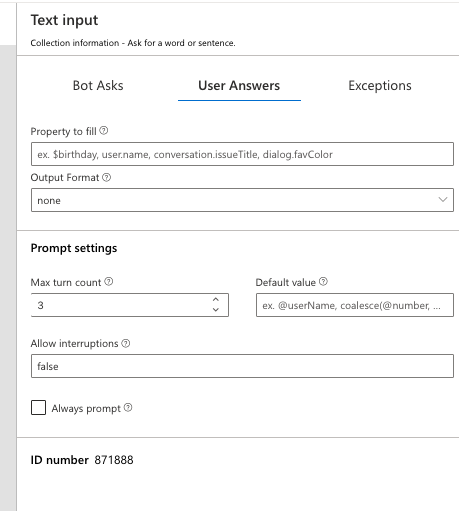 Default value in Prompts · Issue #2934 · microsoft/botbuilder-dotnet · GitHub