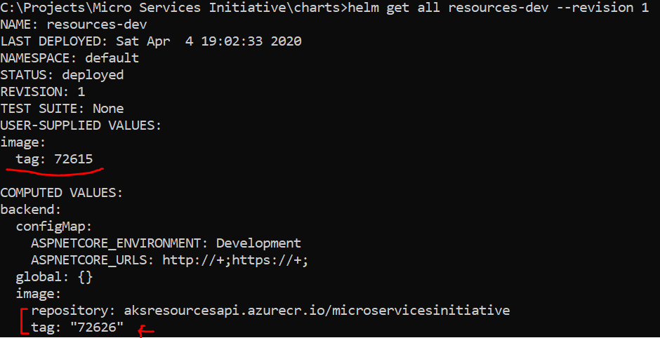 helm 3.1.2 --> upgrade command --set flag does not override the ...