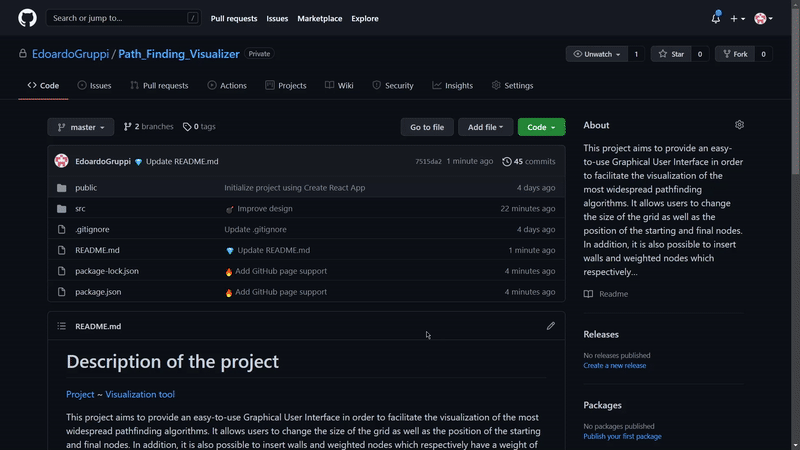 GitHub - EdoardoGruppi/Path_Finding_Visualizer: This project aims to provide an easy-to-use ...