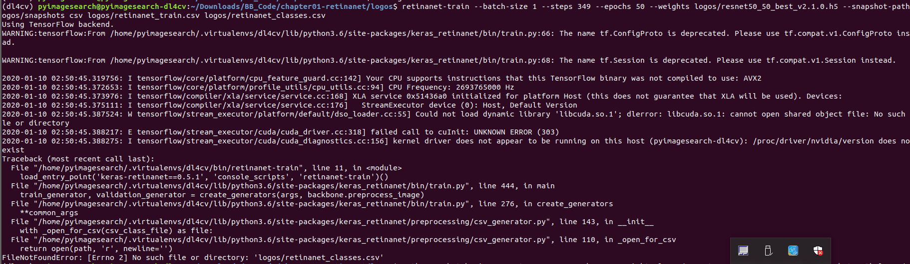 No Such File or Directory 'Logos/retinanet_classes.csv' · Issue #1247 · fizyr/keras-retinanet ...