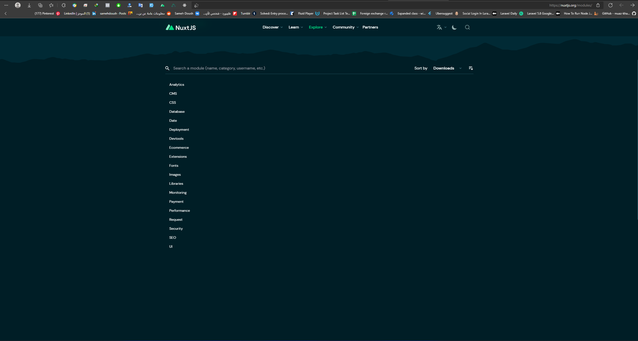 Problem On Modules · Issue 1830 · Nuxtwebsite V2 · Github