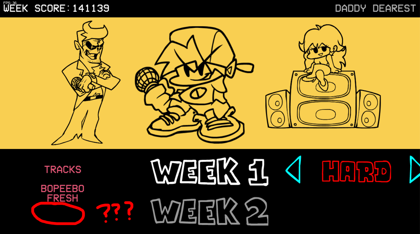 Question: the last track during the story mode screen doesn't show up after i compiled the game ...