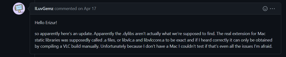 I have the Macos libs · Issue #147 · polybiusproxy/hxCodec · GitHub