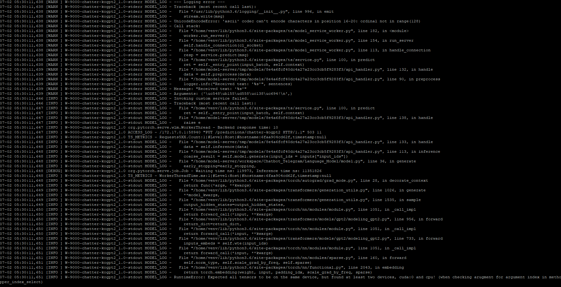GPT Serving 관련 이슈 · Issue #1 · Slime0519/Chatbot_Telegram · GitHub