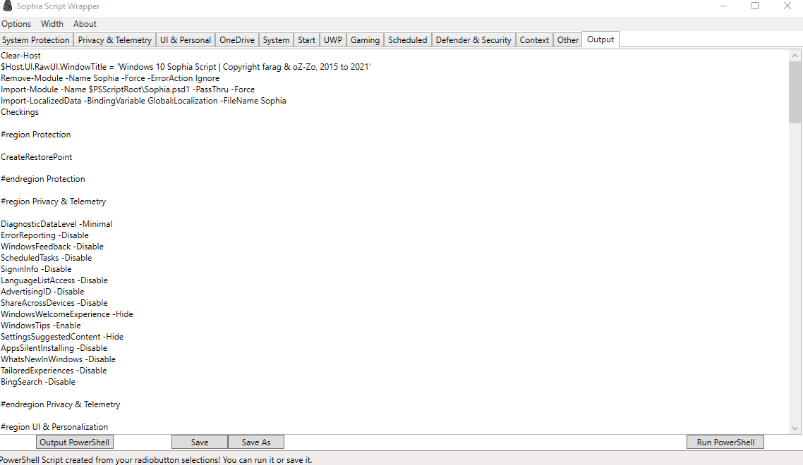Radiobutton not displaying · Issue #159 · farag2/Sophia-Script-for-Windows · GitHub
