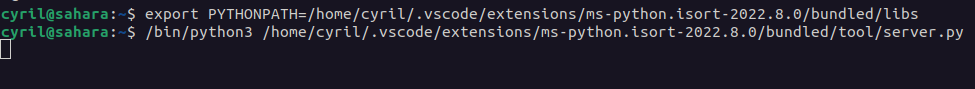Couldnt Start Client Isort At Startup · Issue 279 · Microsoftvscode Isort · Github 1503