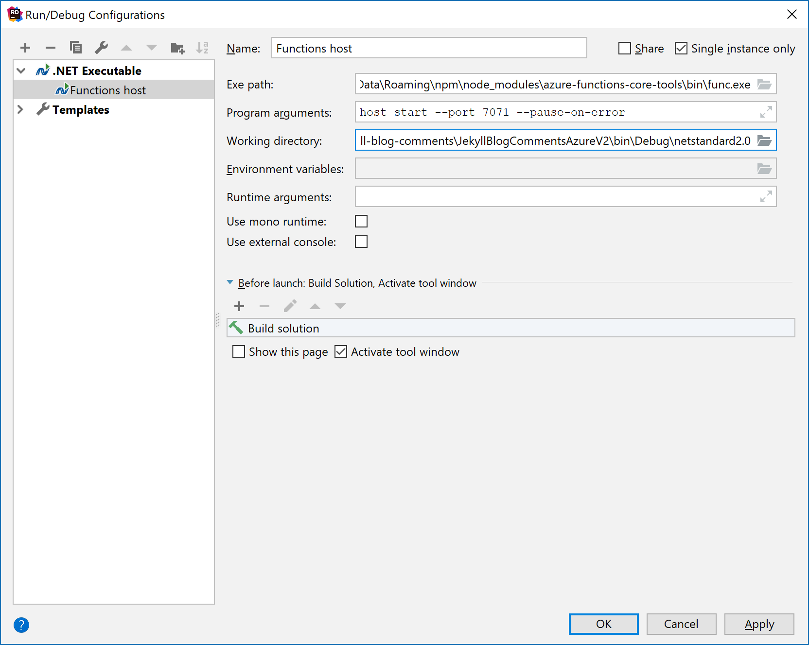 Add support for Azure functions · Issue #78 · JetBrains/azure-tools-for-intellij · GitHub