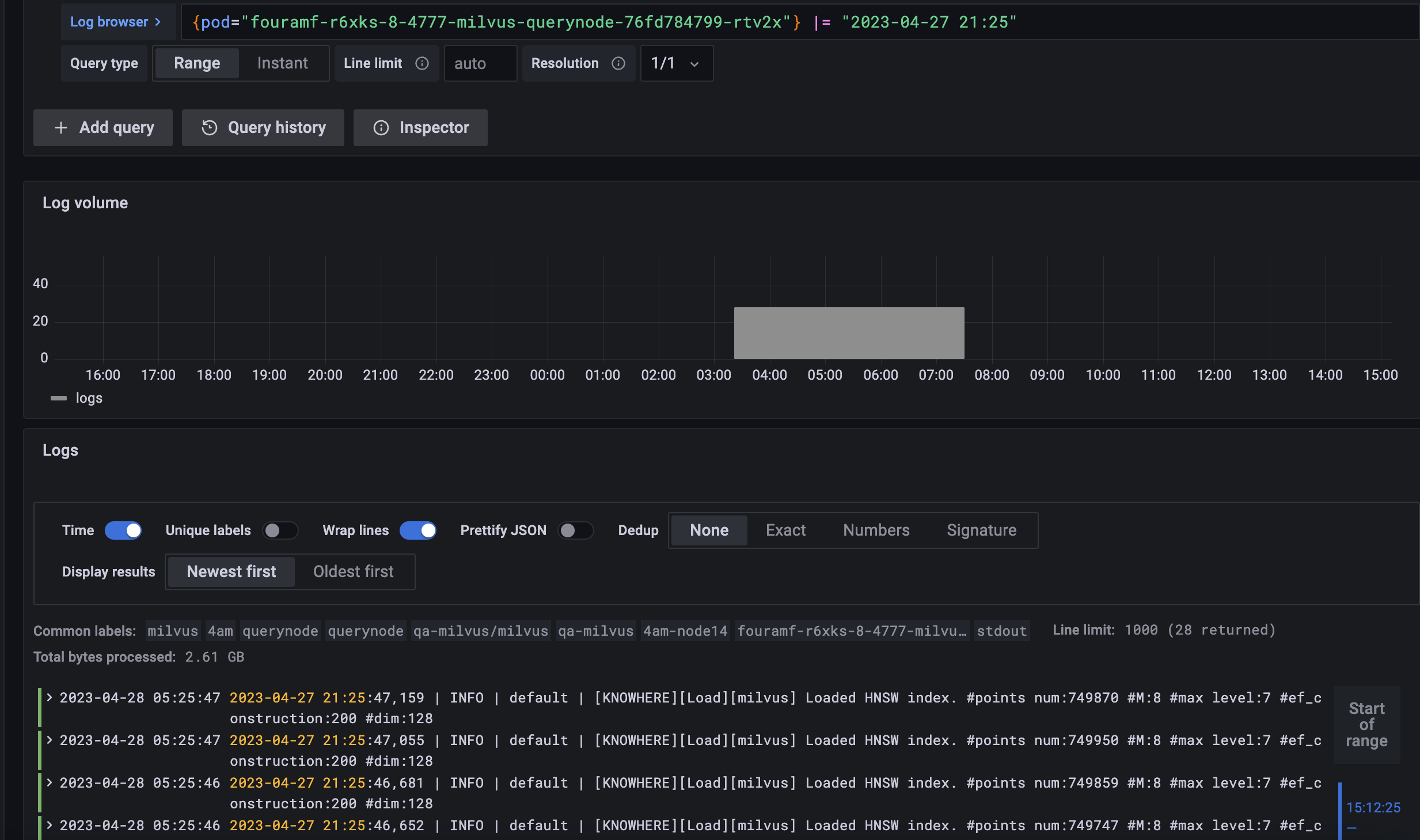 Bug Benchmark Insert 100 Million Data Concurrent Operations 