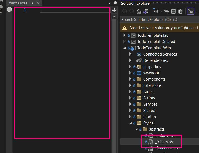 Redundant `_fonts.scss` file in the `TodoTemplate` project · Issue #2487 · bitfoundation ...