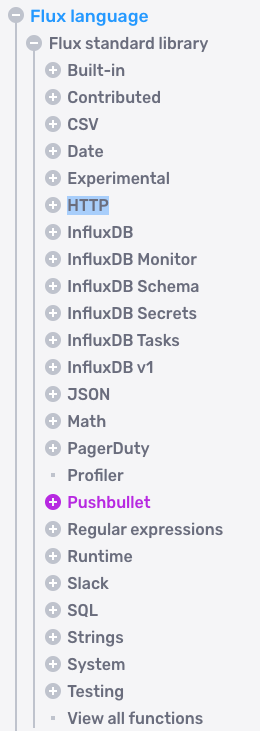Add consolidation of Flux stdlib dropdowns [food for thought] · Issue #1843 · influxdata/docs-v2 ...