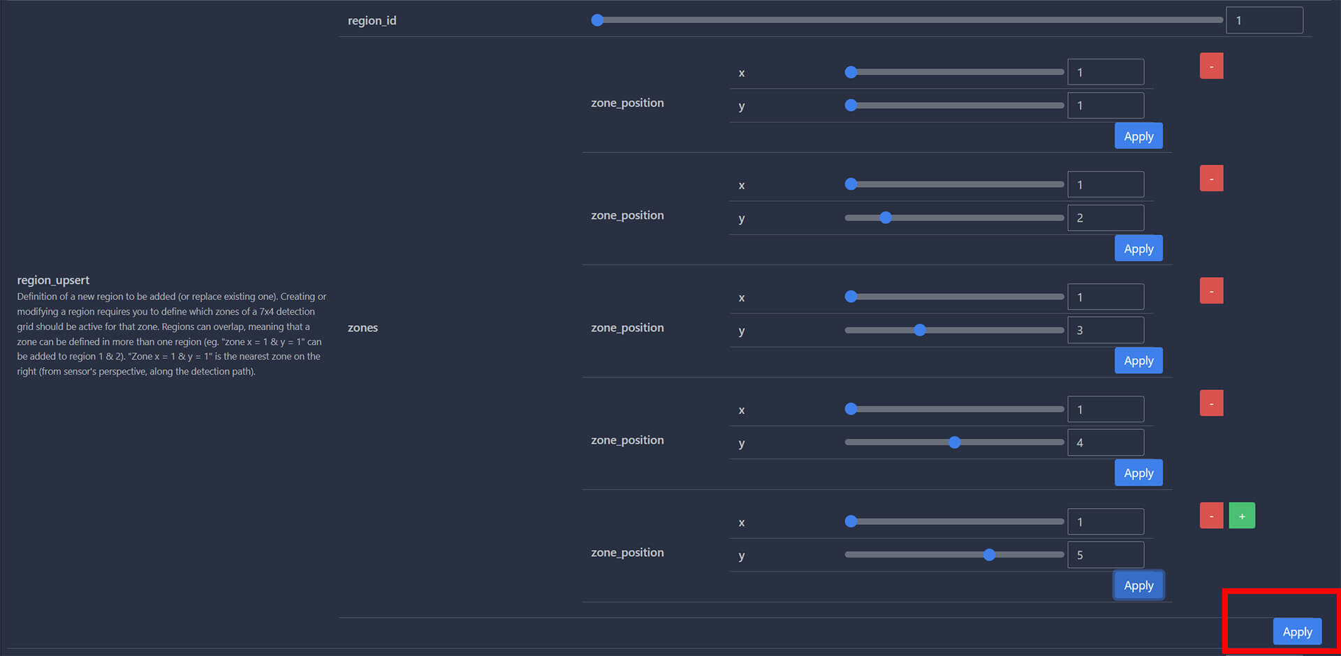 [Bug]: Aqara FP1 Zone Setting - Apply button missing... · Issue #1759 ...