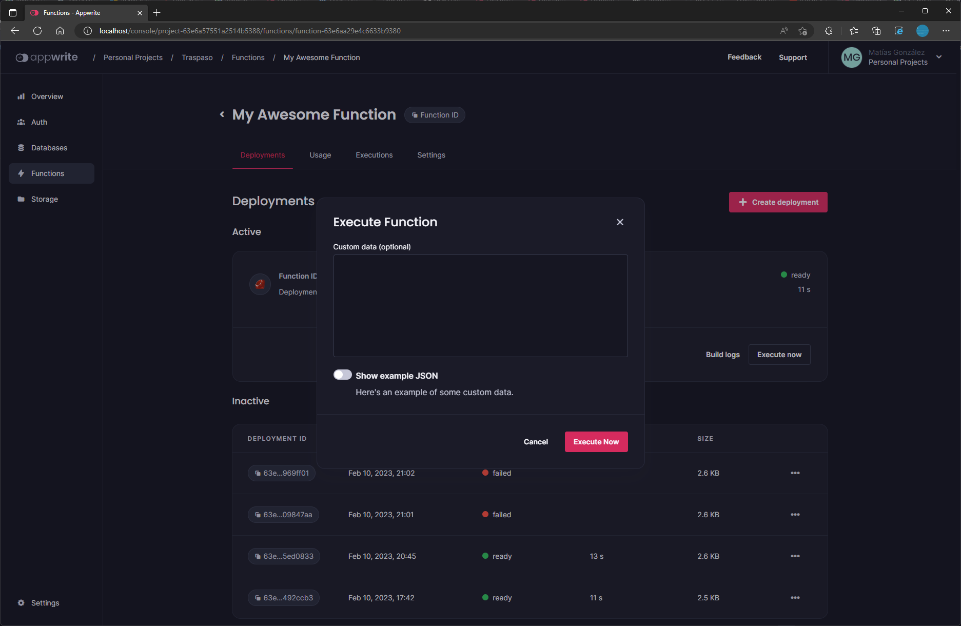 🐛 Bug Report Console Popups Not Inside Of Viewport With Firefox Esr · Issue 5102 · Appwrite