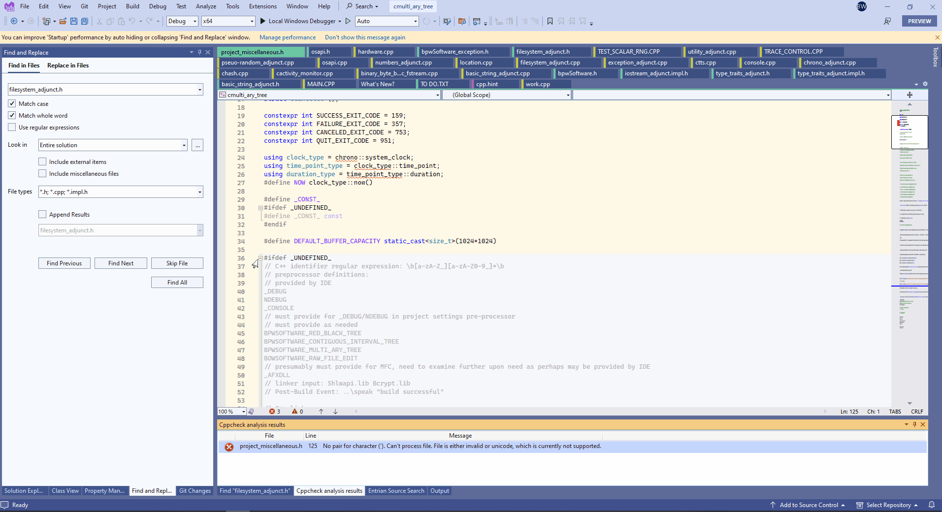 error report on !#defined comment · Issue #226 · VioletGiraffe/cppcheck-vs-addin · GitHub