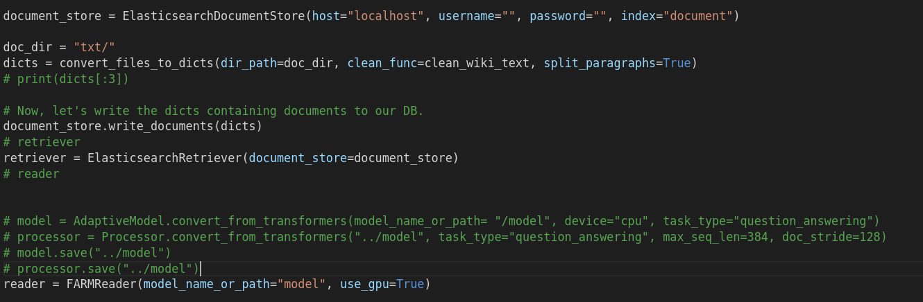 Can't load model after training · Issue #589 · deepset-ai/haystack · GitHub