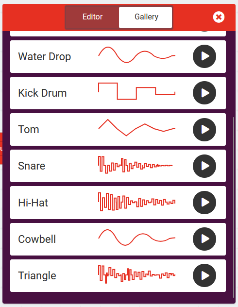 Waveform name and Musical Instrument shares the same term "Triangle". · Issue #5347 · microsoft ...