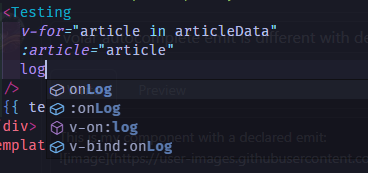 volar emit's autocomplete child component shows wrong options · Issue #2418 · vuejs/language ...