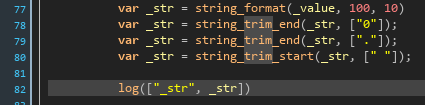 HTML5: `string_trim_end` does not work. · Issue #1821 · YoYoGames/GameMaker-Bugs · GitHub