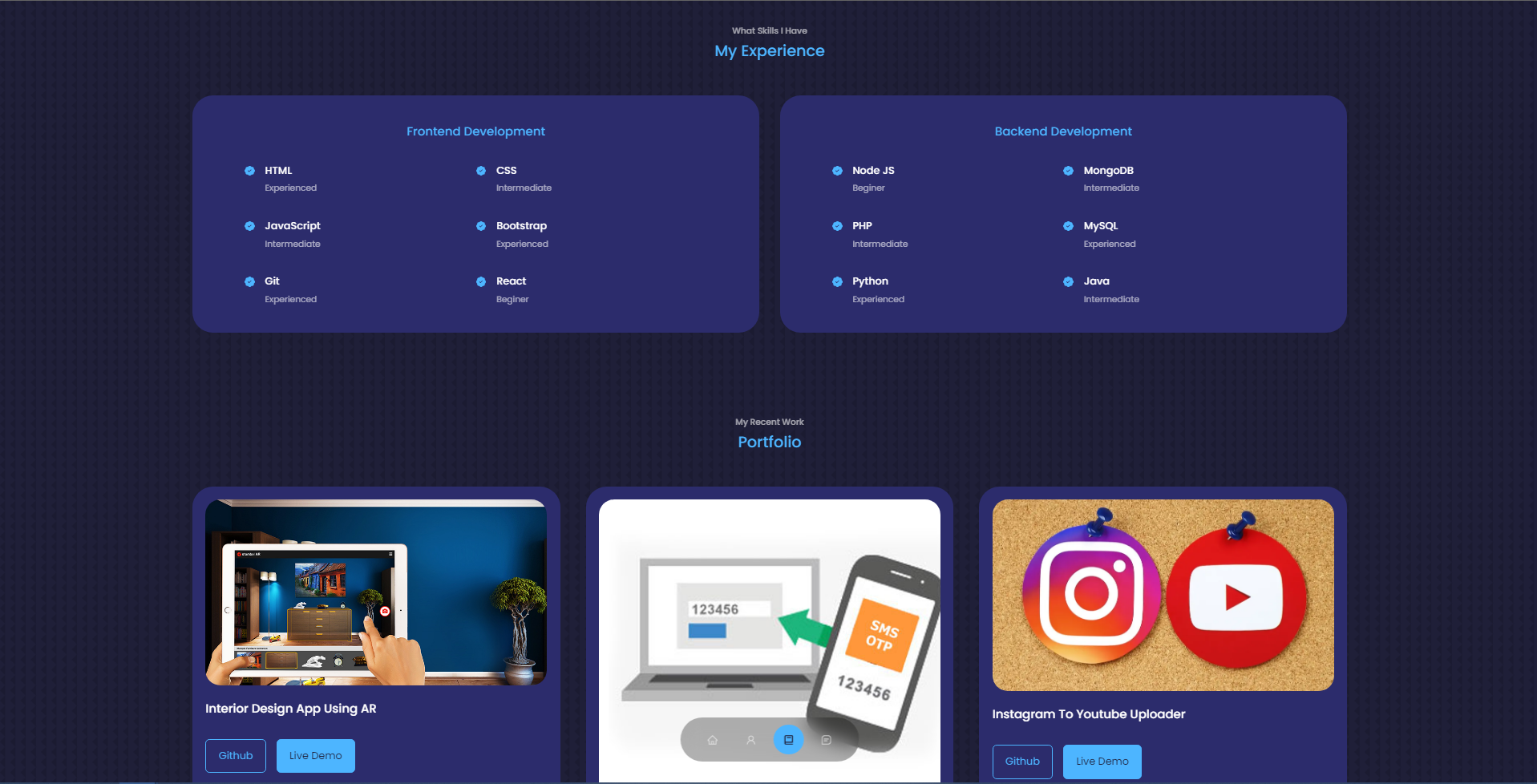 GitHub - om-bhesania/My-Portfolio