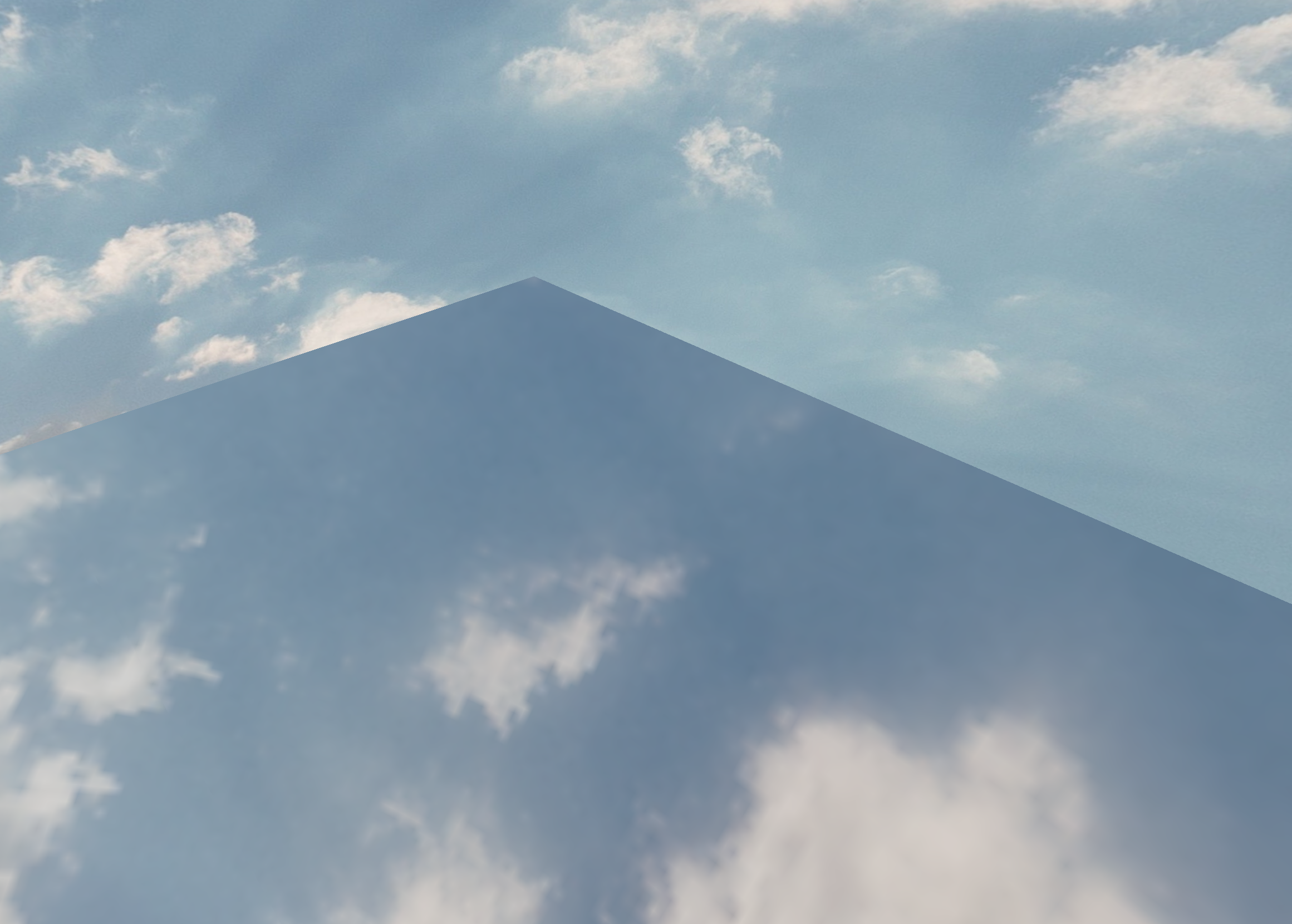 Screen space reflection goes black/stretches out when object edge ...