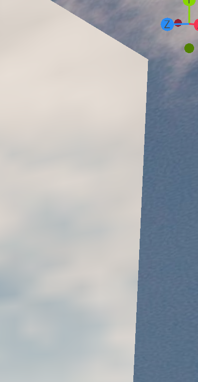 Screen space reflection goes black/stretches out when object edge ...