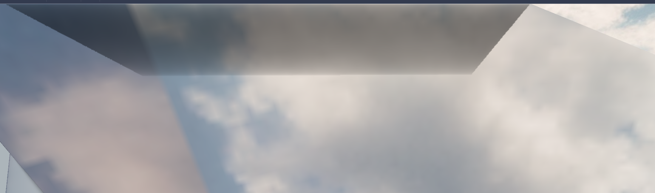 Screen space reflection goes black/stretches out when object edge ...