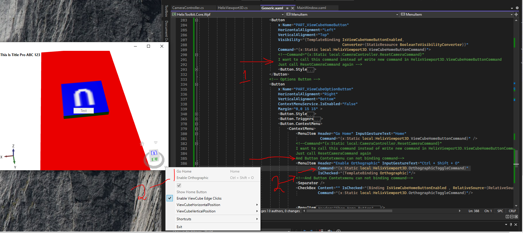 How to make Home button in the ViewCube viewport of HelixViewport3D Wpf? · Issue #1997 · helix ...