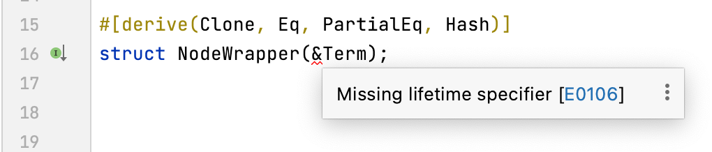 Provide quick-fix for "Missing lifetime specifier" error · Issue #6657 · intellij-rust/intellij ...