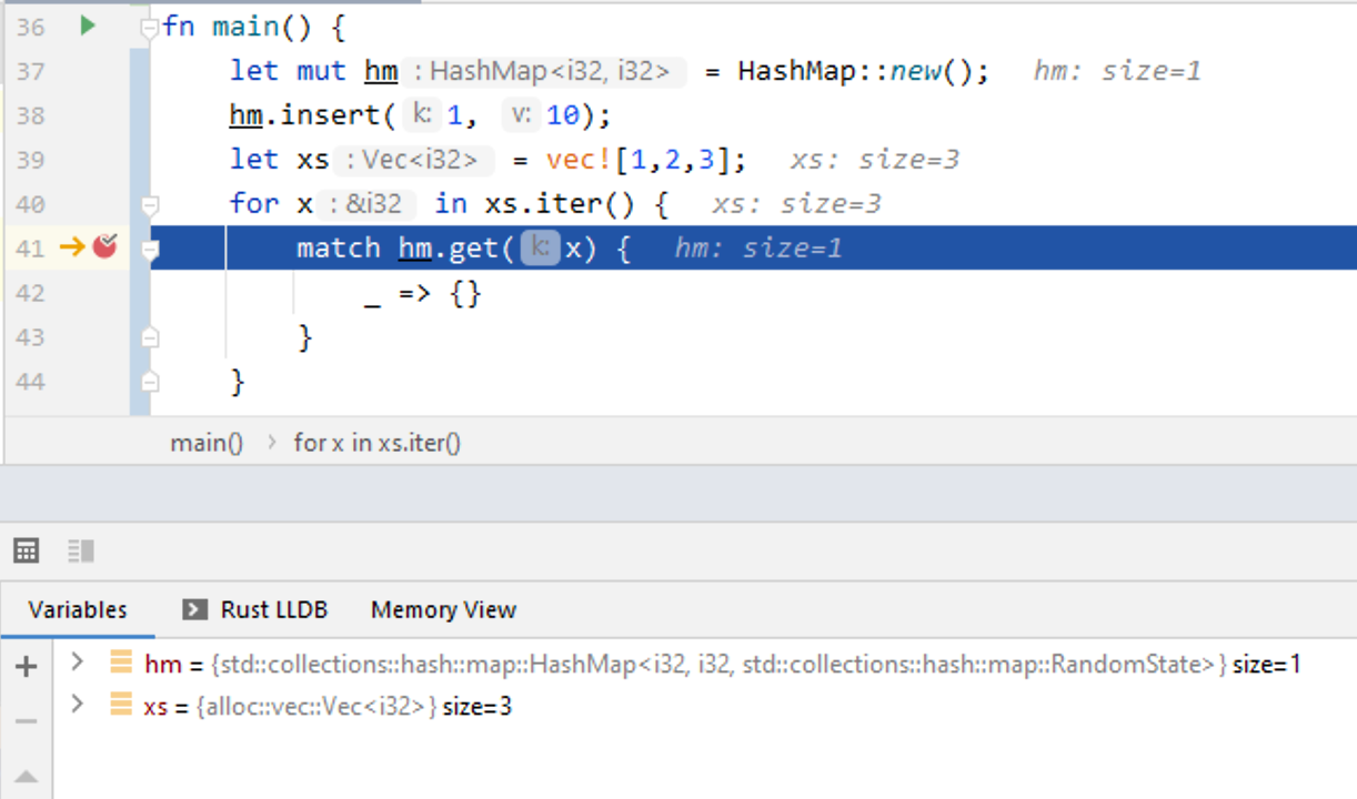Loop Variables Are Displayed Incorrectly When Break On Match With Msvc Lldb · Issue 6821