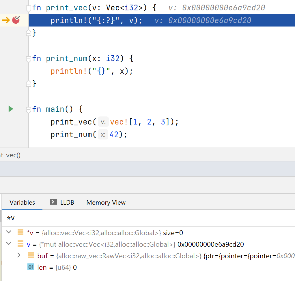 Function Parameters Are Not Displayed Correctly When Stopping At The First Statement · Issue