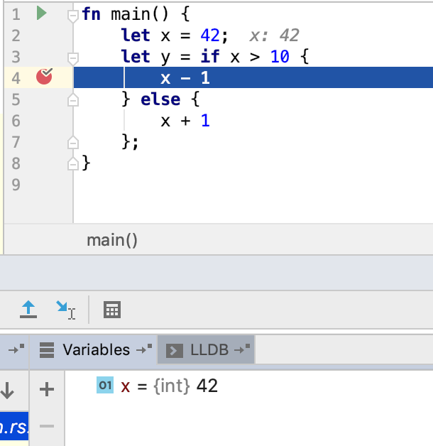 Issues with seeing variables in Debug · Issue #3235 · intellij-rust/intellij-rust · GitHub