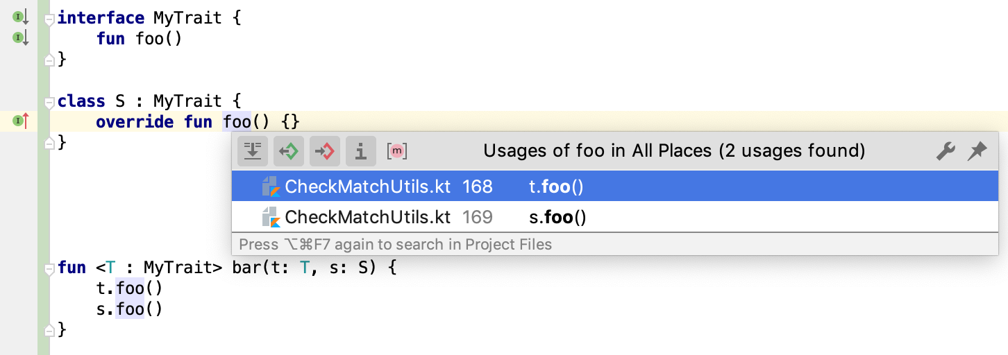 Search for base declarations and implementations in `Find Usages` · Issue #3613 · intellij-rust ...