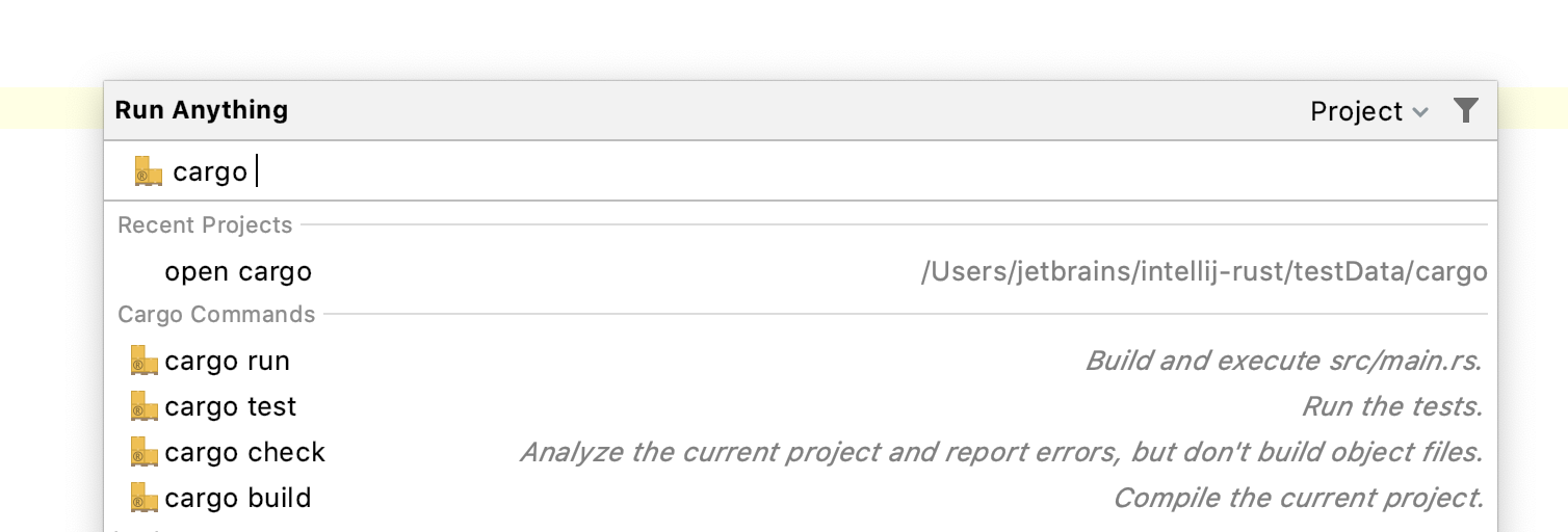 No Autocompletion For `cargo` Word In Run Anything · Issue 5867 · Intellij Rustintellij Rust