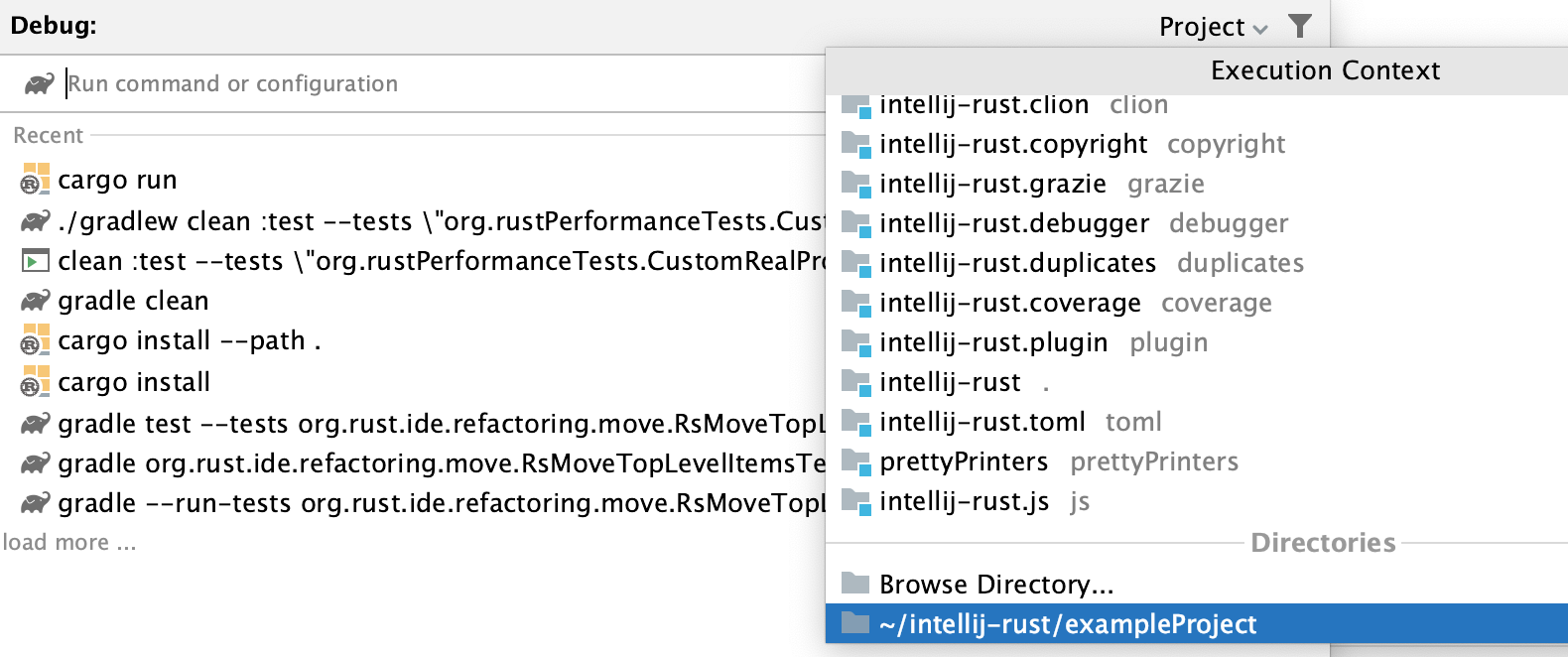 Run Anything does not take execution context into account · Issue #6321 · intellij-rust/intellij ...